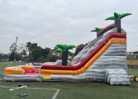 China Commercial PVC Tarpaulin Inflatable Water Slide with Pool 9.15m x 5.79m for sale