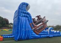 China Commercial Inflatable Water Slide with Double Lane Pool 11.5m x 3.4m x 5m for sale