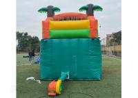 China PVC Jungle Party 1000D Durable Inflatable Pool Slide 6.4m x 2.7m x 4.1m for sale