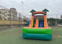 China Commercial Tropical Jungle Theme Inflatable Water Slide 6.4m x 2.7m x 4.1m with 0.55mm PVC Anti-UV Material for sale