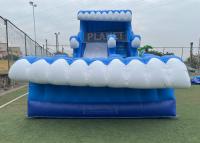 China 0.55mm PVC Inflatable Water Slide 11m with Swimming Pool for Commercial Use for sale