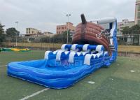 China Commercial Inflatable Pirate Ship Water Slide 11.5m with Pool for Rental Business for sale