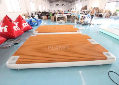 China Double Wall Fabric EVA Inflatable Floating Boat Dock for sale