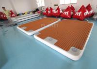 China EN71 Certified Inflatable Yacht Dock 3M Water Pontoon Platform with EVA Deck Pad for sale