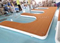 China Inflatable Water Floating Island Pontoon Platform 0.6mm PVC for Yacht 10m-20m for sale