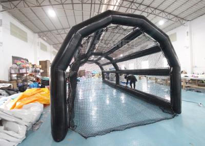 China Inflatable Baseball Batting Cage 40ft x 12ft x 10ft PVC Sports Game for Kids Adults for sale