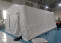 China 6m Portable Red Cross Inflatable Medical Emergency Tent - 4m Width, 2.8m Height, Waterproof PVC Construction for sale