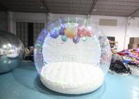 China 3m Human Size Inflatable Snow Globe Tent with LED Lighting for Christmas Hotel Decor for sale