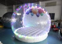 China 3m Human Size Inflatable Snow Globe Tent with LED Lighting for Christmas Hotel Decor for sale