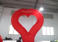 China Custom LED Inflatable Red LOVE Heart with 16 Color-Changing Lights for Wedding and Event Decorations for sale
