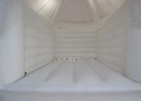 China 5m Inflatable Commercial White Jumping Bounce House for Wedding Rental 1300D PVC for sale
