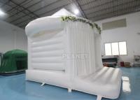 China 5m Inflatable Commercial White Jumping Bounce House for Wedding Rental 1300D PVC for sale