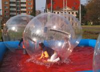 China Custom Size Inflatable Water Walking Ball 1.5m-3m Diameter with German TIZIP Zipper for sale