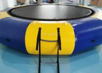 China Commercial Inflatable Water Trampoline 3m Dia with Ladder for Kids Adults for sale