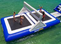 China Customized 0.9mm PVC Inflatable Water Beach Volleyball Trampoline Field 9m x 4.7m for sale