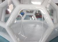 China Airtight 4M Football Shaped Inflatable Bubble House Clear PVC Camping Tent 0.8mm for sale