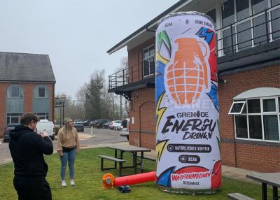 China Custom 0.4mm PVC Inflatable Drink Can Model Advertising Replica for Events for sale