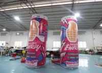 China Custom 4m Height Inflatable Drink Bottle Can Shape PVC Advertising Promotion for sale
