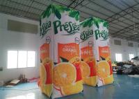 China Custom Inflatable Orange Juice Drink Bottle for Event Promotion 110V 220V for sale
