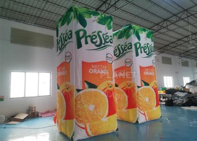 China Custom Inflatable Orange Juice Drink Bottle for Event Promotion 110V 220V for sale