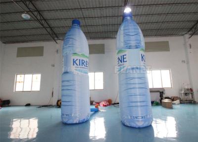 China Custom Inflatable Advertising Drinking Water Bottle 4mH PVC Tarpaulin for Promotion for sale