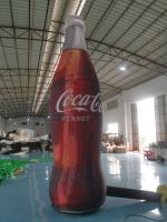 China ASTM 4m Tall Advertising Inflatable Coca Cola Bottle Custom PVC Giant Drink Bottle for sale