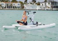China PVC Inflatable Sea Banana Pontoon Boat Tube 350cm for Floating Water Bike for sale
