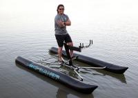 China PVC Inflatable Sea Banana Pontoon Boat Tube 350cm for Floating Water Bike for sale