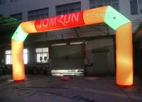 China Custom Advertising LED Inflatable Start Finish Arch For Event for sale