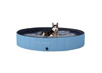China Foldable PVC Pet Wash Tub 0.3cm Thick Blue Dog Cat Swimming Pool 5 Sizes for sale