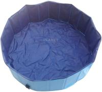 China Foldable PVC Pet Wash Tub 0.3cm Thick Blue Dog Cat Swimming Pool 5 Sizes for sale