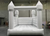 China White PVC Tarpaulin Inflatable Wedding Bouncy Castle 4m with Air Blower for sale