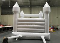 China White PVC Tarpaulin Inflatable Wedding Bouncy Castle 4m with Air Blower for sale