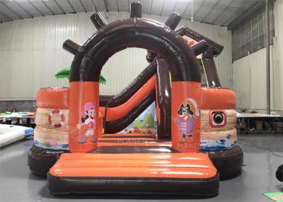 China 5.5m Inflatable Pirate Ship Bouncy Castle Slide Combo for Adult Kids for sale