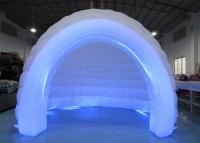 China Colorful LED Light Inflatable Igloo Dome Tent 3m with Tunnel Entrance CE Certified for sale