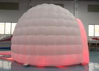 China Colorful LED Light Inflatable Igloo Dome Tent 3m with Tunnel Entrance CE Certified for sale