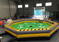 China 8m Diameter Inflatable Wipeout Meltdown Mechanical Rotating Obstacle Game for Commercial Use for sale
