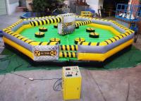 China 8m Diameter Inflatable Wipeout Meltdown Mechanical Rotating Obstacle Game for Commercial Use for sale