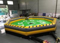 China Commercial Inflatable Wipe Out Game 0.55mm PVC Tarpaulin 8ft Diameter for sale