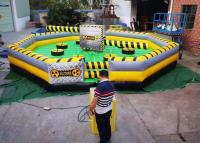 China Commercial Inflatable Wipe Out Game 0.55mm PVC Tarpaulin 8ft Diameter for sale