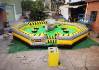 China Commercial Inflatable Wipe Out Game 0.55mm PVC Tarpaulin 8ft Diameter for sale