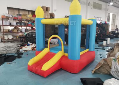 China 2m Mini Nylon Fabric Inflatable Bounce House Small Jumping Castle with Blower for Family for sale