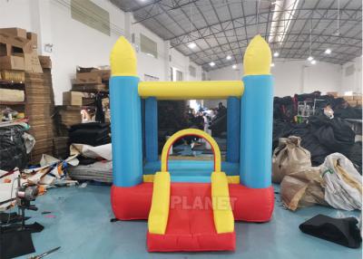 China Mini Inflatable Bouncy Castle with Slide for Kids 200x200cm PVC Tarpaulin for sale