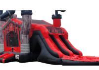 China Inflatable Pirate Ship Bouncer Slide Combo 7x4x3m PVC Tarpaulin for Kids Commercial Use for sale