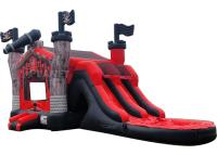 China Inflatable Pirate Ship Bouncer Slide Combo 7x4x3m PVC Tarpaulin for Kids Commercial Use for sale