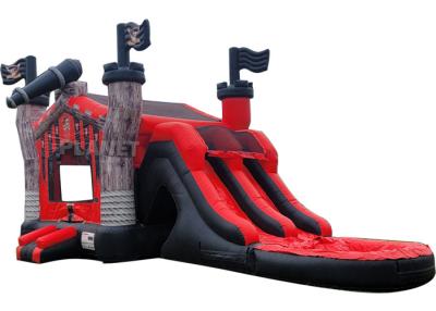 China Inflatable Pirate Ship Bouncer Slide Combo 7x4x3m PVC Tarpaulin for Kids Commercial Use for sale