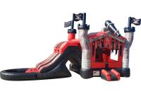 China Inflatable Pirate Ship Bouncer Slide Combo 7x4x3m PVC Tarpaulin for Kids Commercial Use for sale