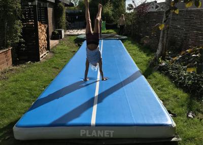 China Portable Inflatable Air Tumble Track 8m x 2m Gymnastics Mat with Drop Stitch Material for sale