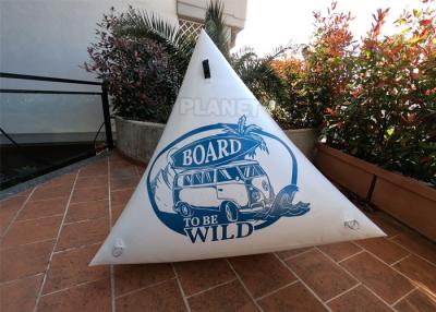 China Hot Air Welding UV Resistant Triangle Inflatable Marker Buoy 1.5m 2.0m 2.5m for Triathlon Water Race for sale