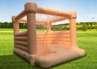 China Commercial 4x4m White Inflatable Wedding Bounce House with 0.55mm PVC Tarpaulin - Customizable Adult Castle Combo for sale